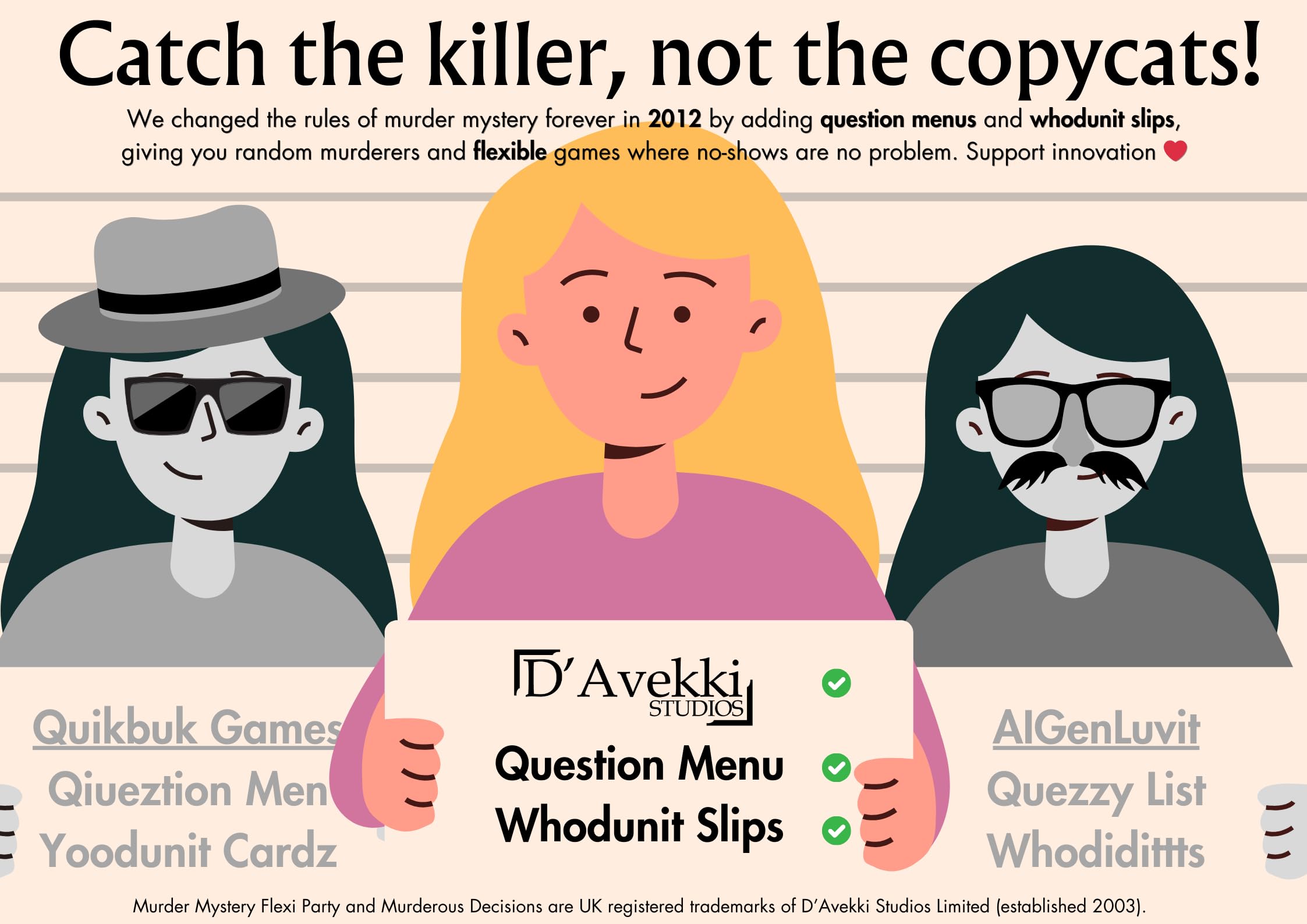Murder at The Pizzeria 6-14 Player Murder Mystery Flexi-Party Dinner Party Game