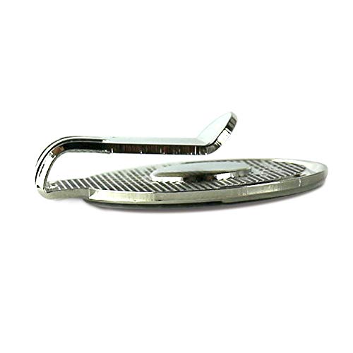 Myartte Golf Ball Marker Hat Clip Poker Chip 0.96 Inch Ball Markers Golf Gift for Men Women Golfer Assorted Pattern Stainless Iron 2 Hat Clip with 2 Golf Marker (Total 4 PCS)