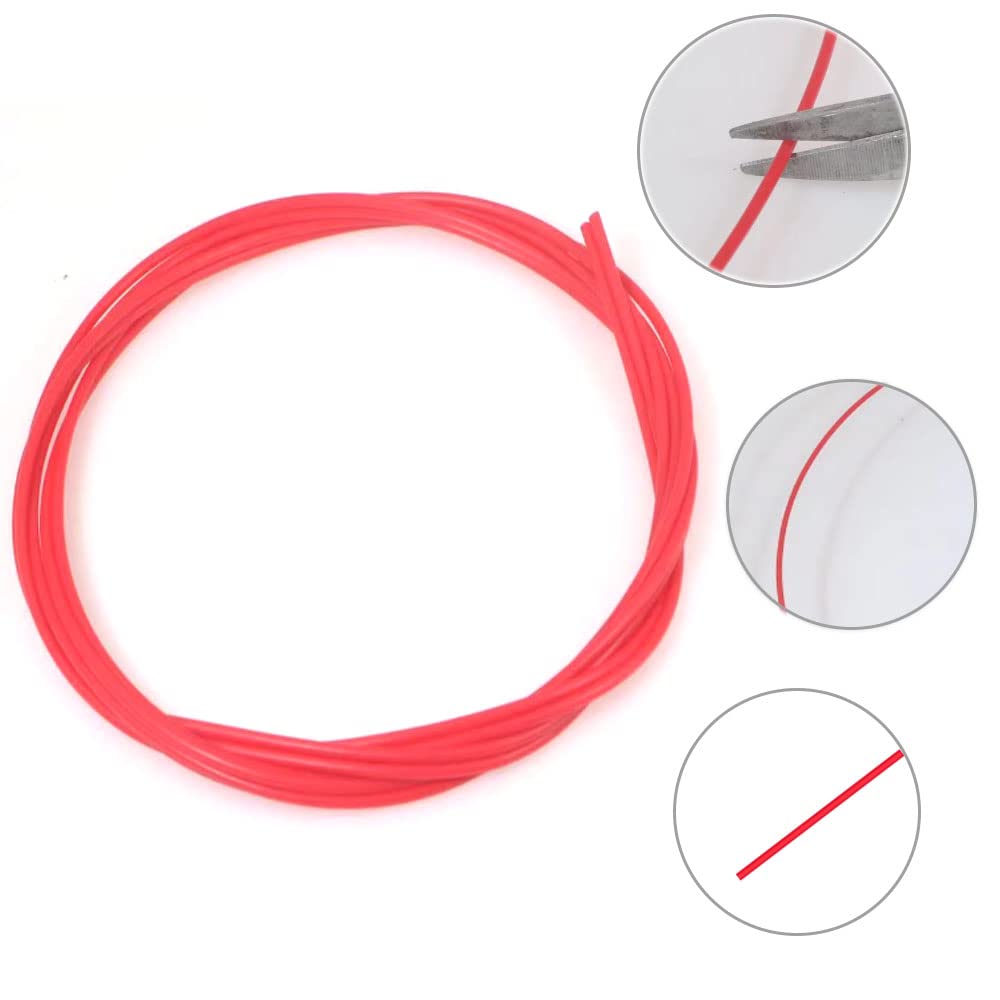 Spray Can Replacement Straws, Replacement Spray Can Extension Straw,Red Plastic Extension Straws,50Inches. (10-Count)