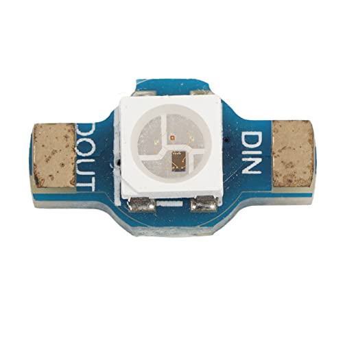 WS2812 LED Module, WS2812 RGB LED Module Low Drive Voltage Large Scattering Angle 10Pcs High Brightness for Microcontroller