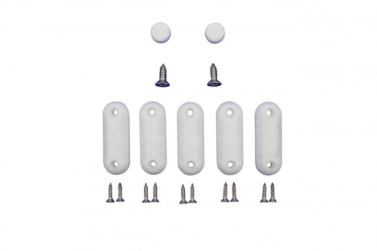 Renovators Supply Manufacturing Toilet Seat Bumper, 7 White Silicone Toilet Seat Bumpers