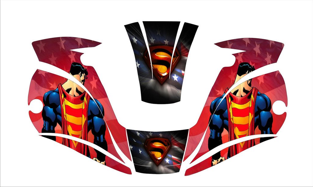 MILLER digital ELITE 257213 WELDING HELMET WRAP DECAL STICKER jig welder Super Man 1