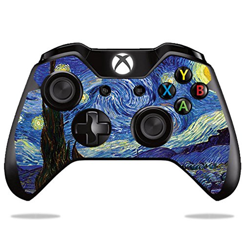 MightySkins Skin Compatible with Microsoft Xbox One or One S Controller - Starry Night | Protective, Durable, and Unique Vinyl wrap Cover | Easy to Apply, Remove, and Change Styles | Made in The USA