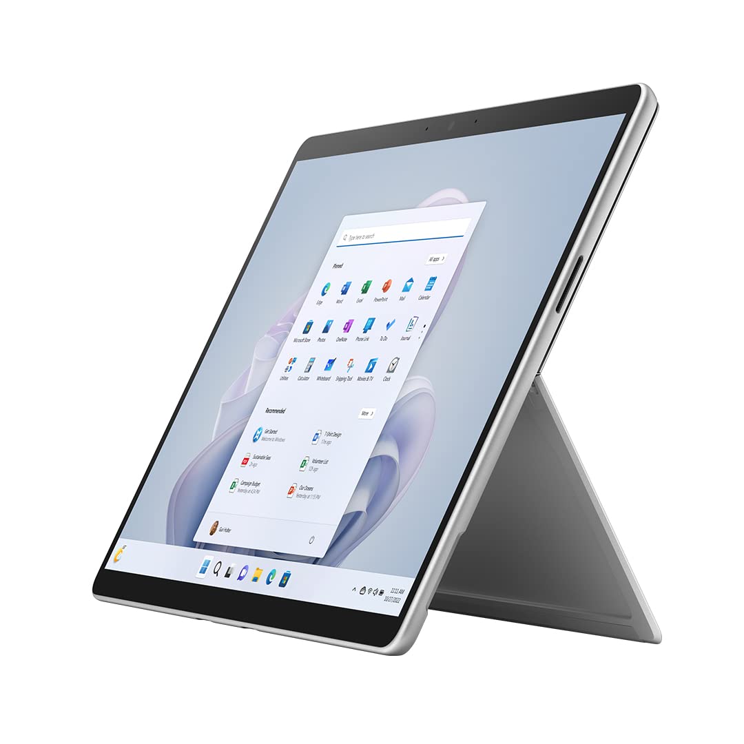 Microsoft Surface Pro 9 (2022), 13" 2-in-1 Tablet & Laptop, Thin & Lightweight, Intel 12th Gen i5 Fast Processor for Multi-Tasking, 8GB RAM, 256GB Storage with Windows 11, Platinum Microsoft Copilot