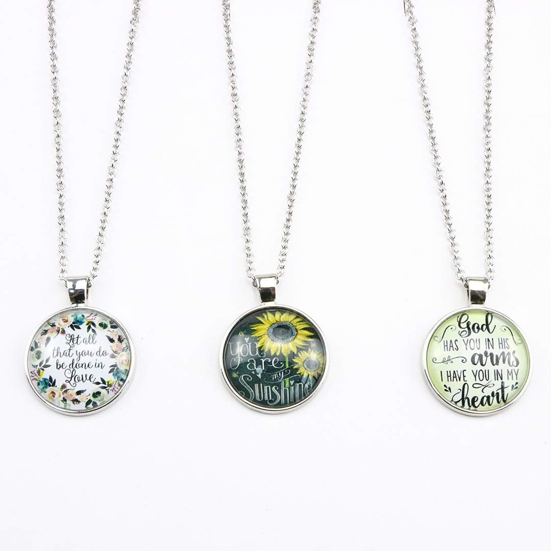 Memgift Inspirational Christian Gift for Women Bible Verse Necklace Scripture Personalized I Can Do All Things Through Christ Who Strengthens Me