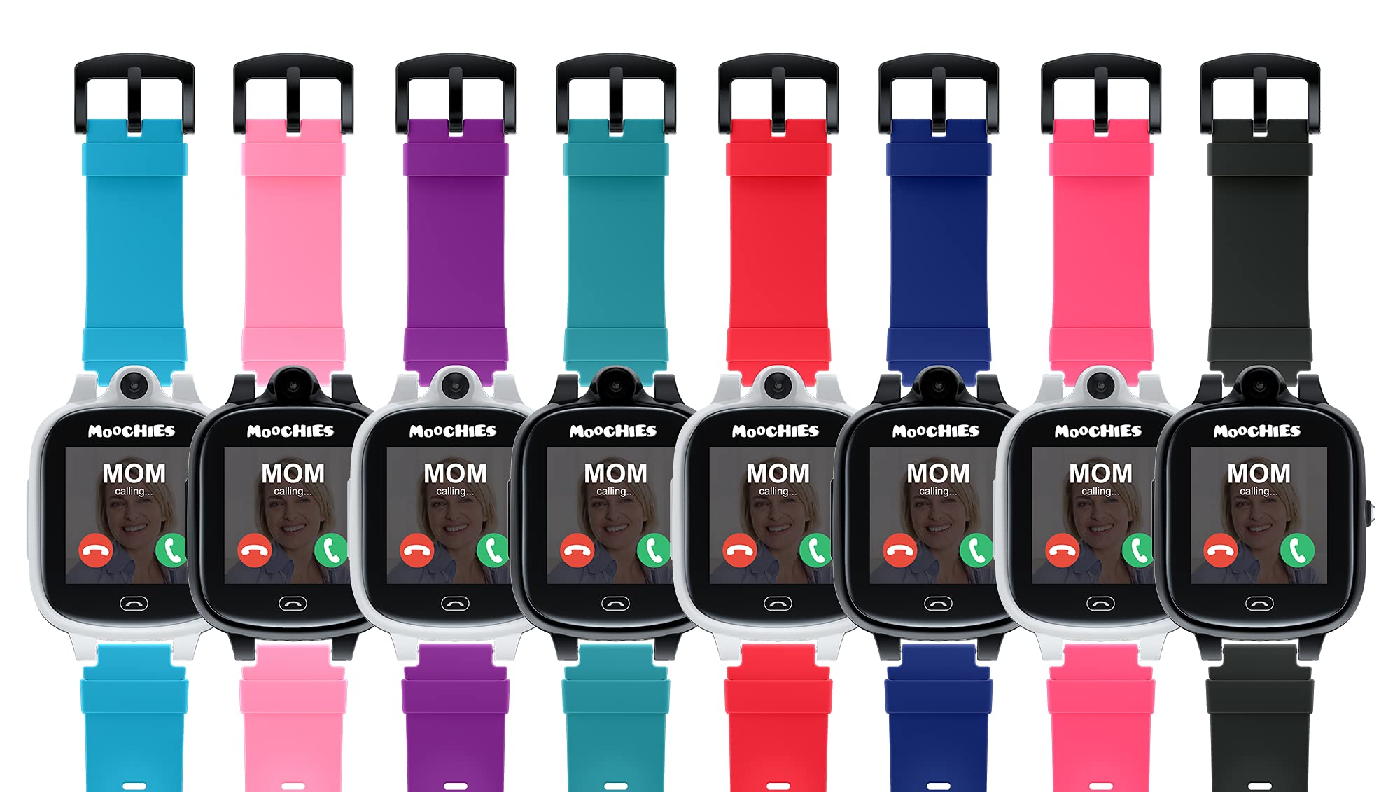 Moochies Swappable Straps Phone for Kids (Purple & Yellow)