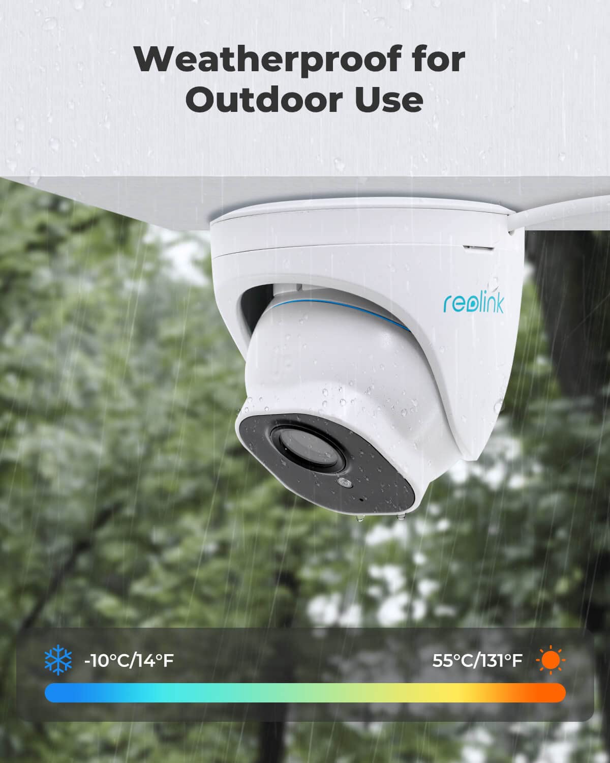 REOLINK Outdoor Security Camera, Home Security Camera System for 5MP PoE IP Surveillance, Human/Vehicle Detection, Work with Smart Home, Time-Lapse, Up to 256GB microSD Card, RLC-520A (Pack of 2)