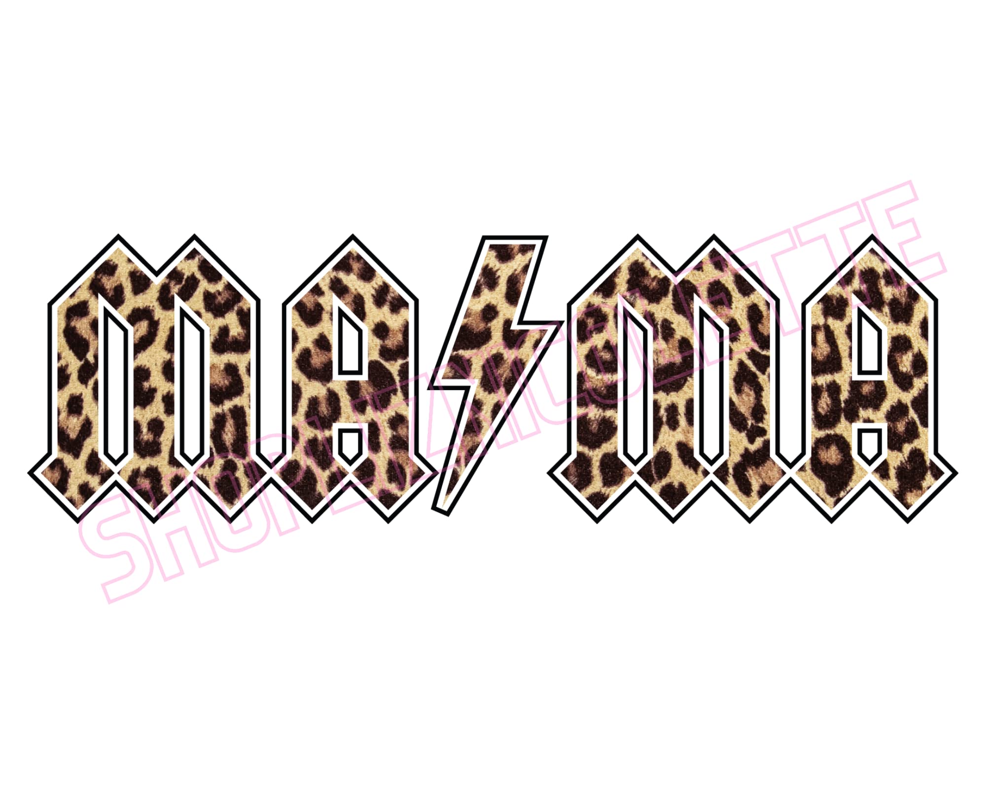 Mama Leopard Print Cute Sublimation Transfer Ready to Press