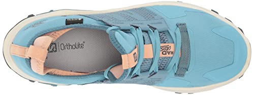 Salomon MADCROSS Gore-TEX Trail Running Shoes for Women, Delphinium Blue/Bluestone/Sirocco, 8.5