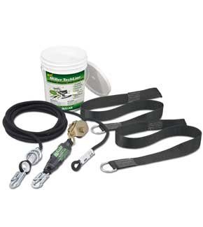 Miller Techline HLLR1-L Fall Protection Kit - 30 ft Length - 612230-15487 [PRICE is per EACH]