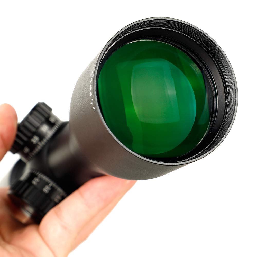 ohhunt Guardian 4-14X44 SF Hunting Rifle Scope 30mm Tube Side Parallax Tactical Riflescopes with KillFlash Cover and Mount Rings