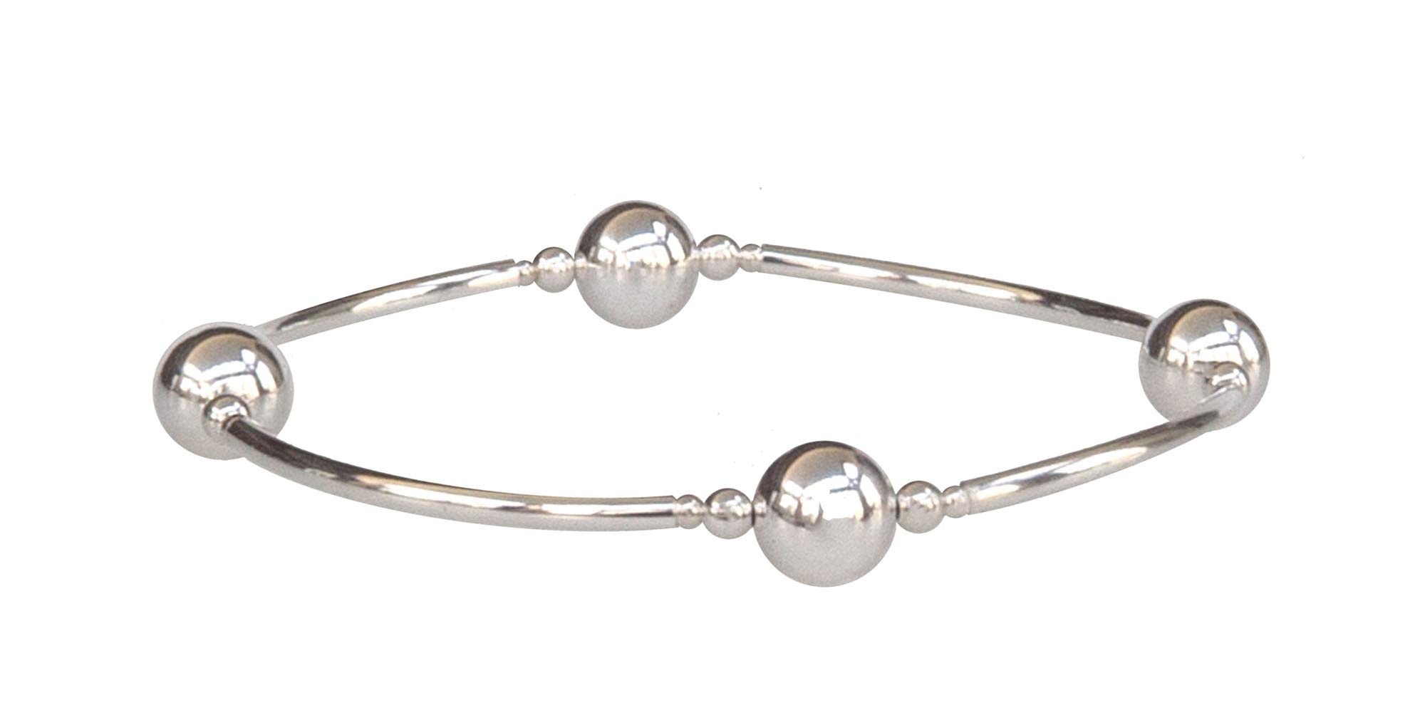 Made As Intended Smaller Bead All Sterling Silver Blessing Bracelet