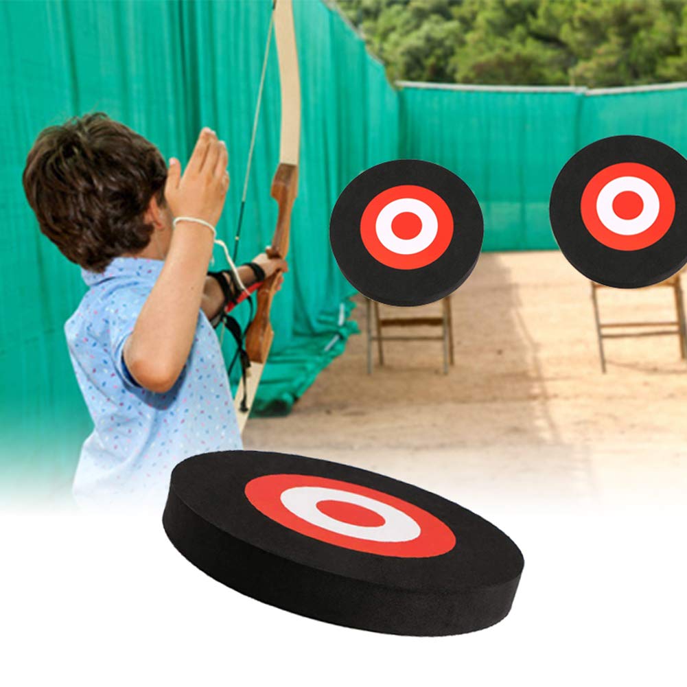 NZXVSE EVA Foam Arrow Target, Round Lightweight Archery Target, Healing Bow Moving Hunting Shooting Practice Target, Compound Bow Archery Targets Black