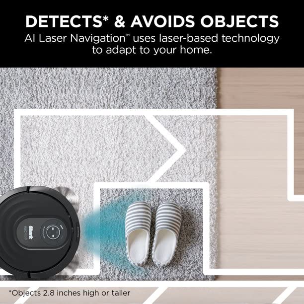 Shark AI VACMOP RV2000WD Wi-Fi Connected Robot Vacuum and Mop with LIDAR Navigation