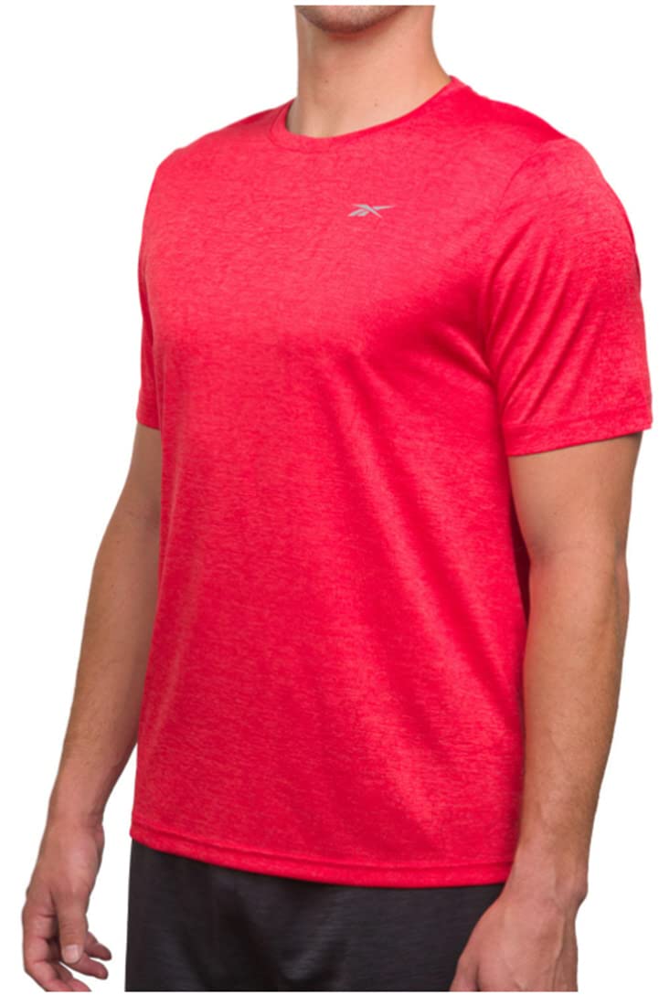 Reebok Men's Textured Active Tee (Mars Red, XX-Large)