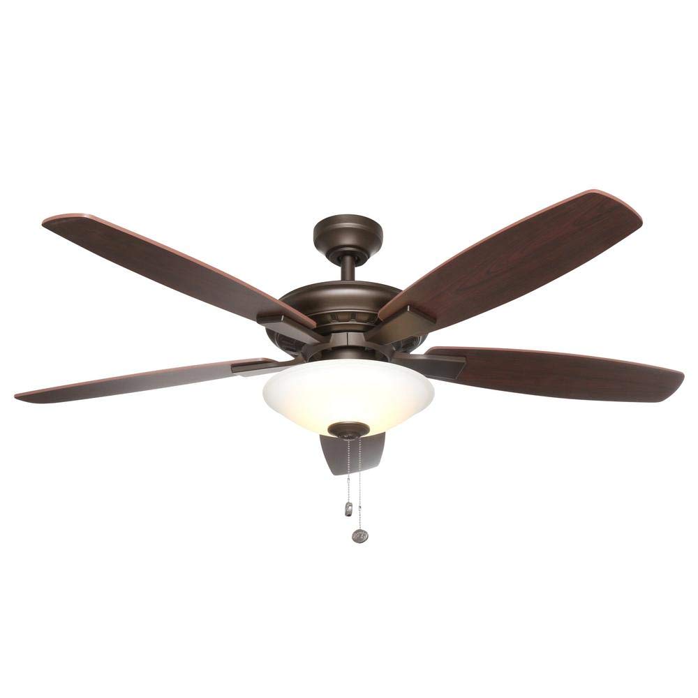 Menage 52 in. Integrated LED Indoor Oil Rubbed Bronze Ceiling Fan
