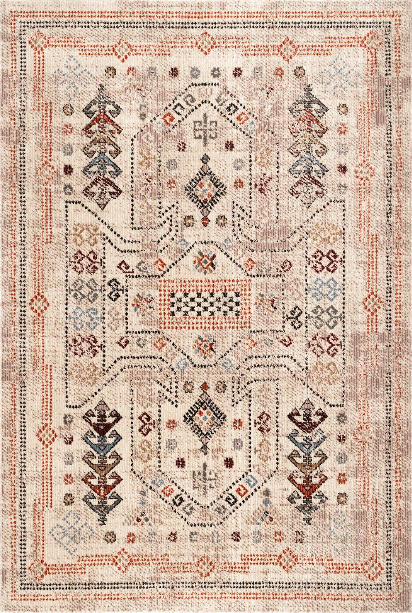 nuLOOM Transitional Tribal Jody Area Rug, 8x10, Beige