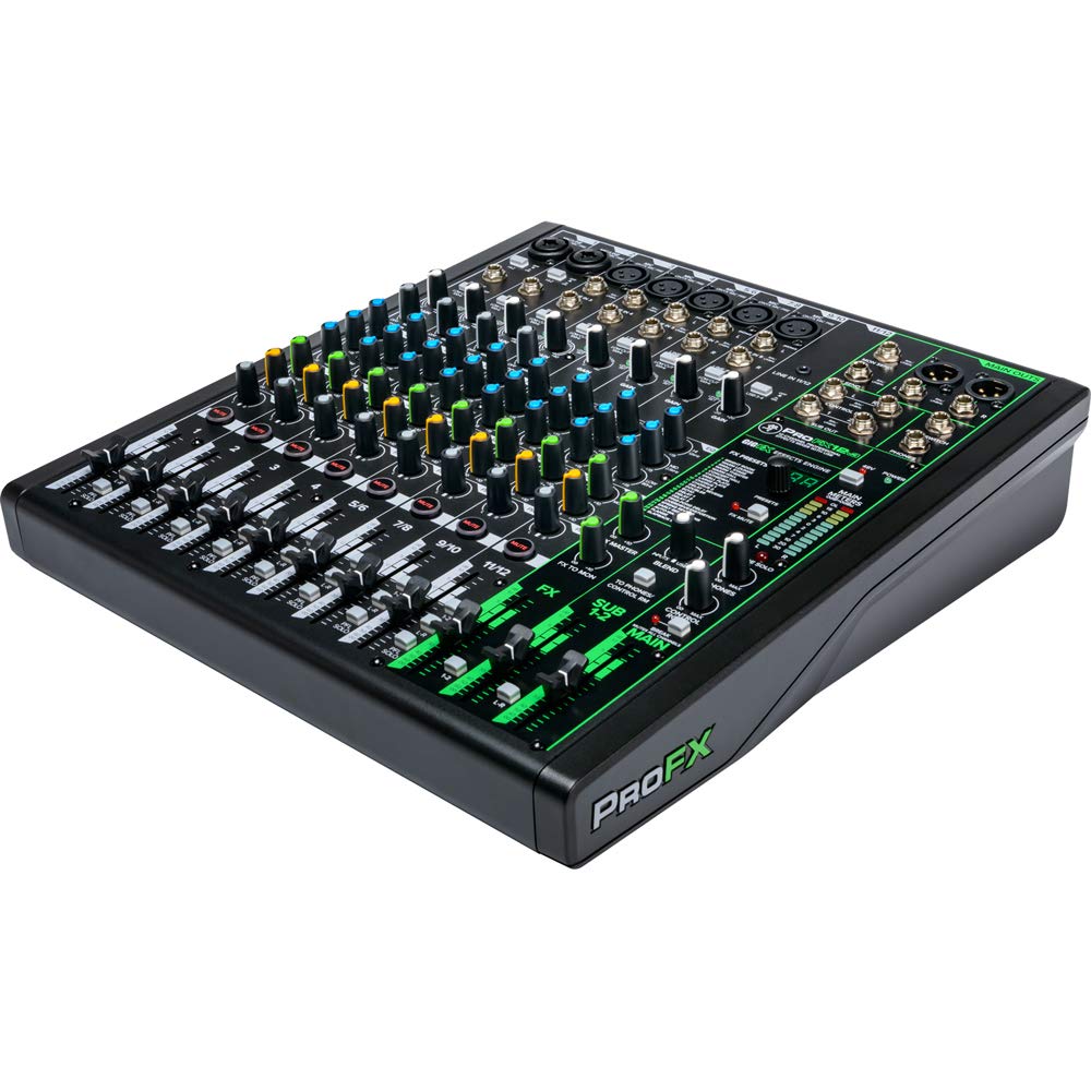 Mackie ProFX12v3 12 Channel Professional Effects Mixer with USB Bundle with Audio-Technica ATH-M20X Professional Monitor Headphones, Deco Gear Microfiber Cleaning Cloth and 1 Year Extended Warranty