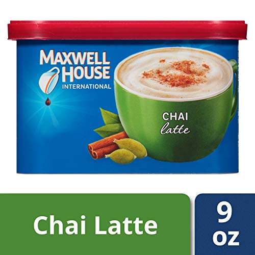 Maxwell House International Cafe Flavored Instant Coffee, Latte, 9 Ounce Canister (Pack of 4)