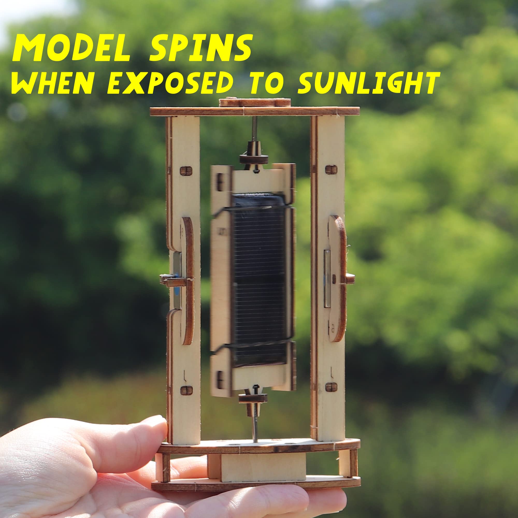STEM Magnets Experiment Kit - Solar Panel Magnetic Motor Toy,Mendocino Motor Science Building Project,DIY Educational Teaching Model,Gift for Kids and Adults Solar Powered Electric Motor