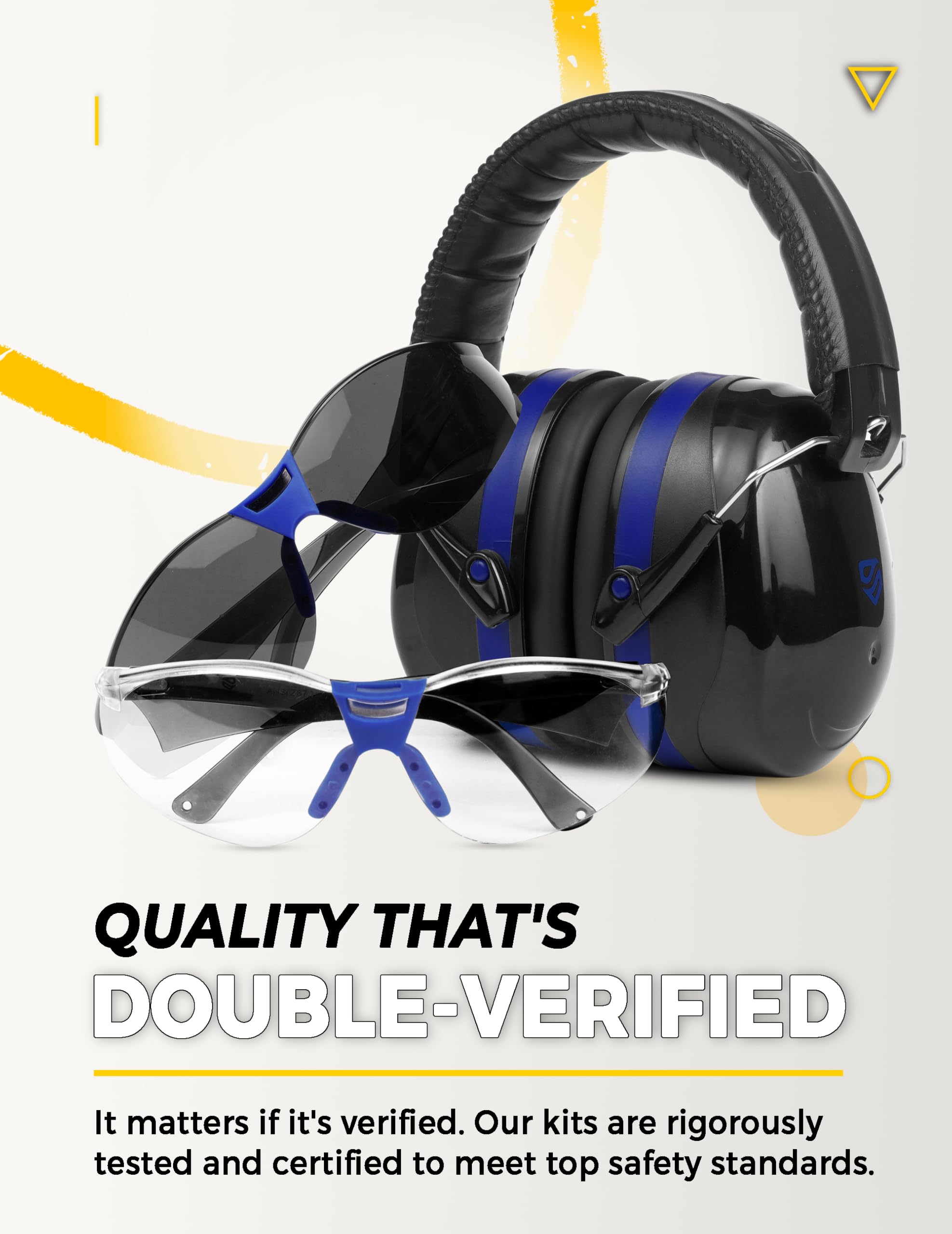 TRADESMART “His & Hers” Gift - Pink & Blue Shooting Ear and Eye Kits, U.S. Certified, for Women & Men