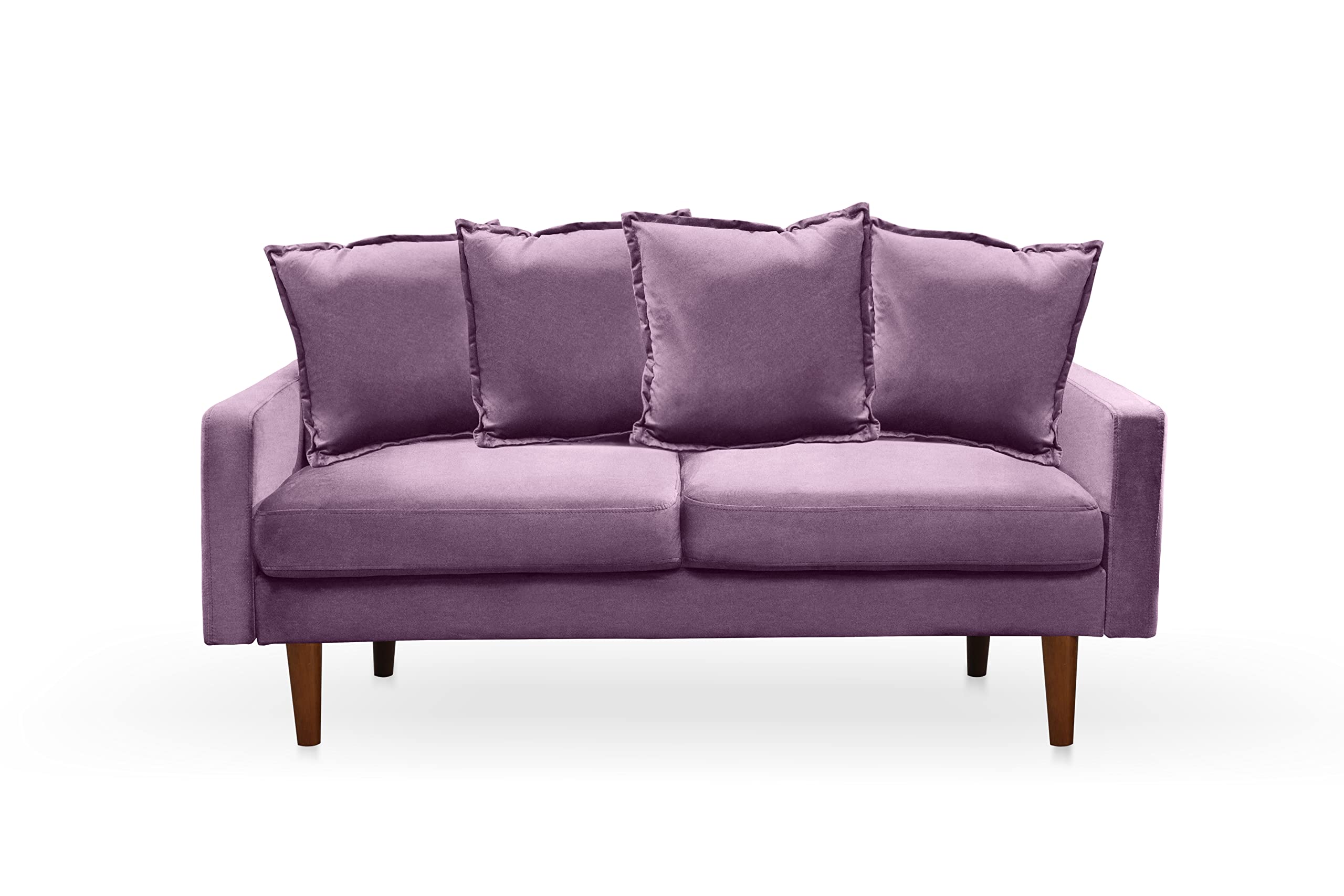 Meeyar Couches for Living Room 58'' Small Couch for Small Spaces Loveseat Small Couch for Bedroom Comfy Sofas for Living Room,Office,and Apartment,Lavender