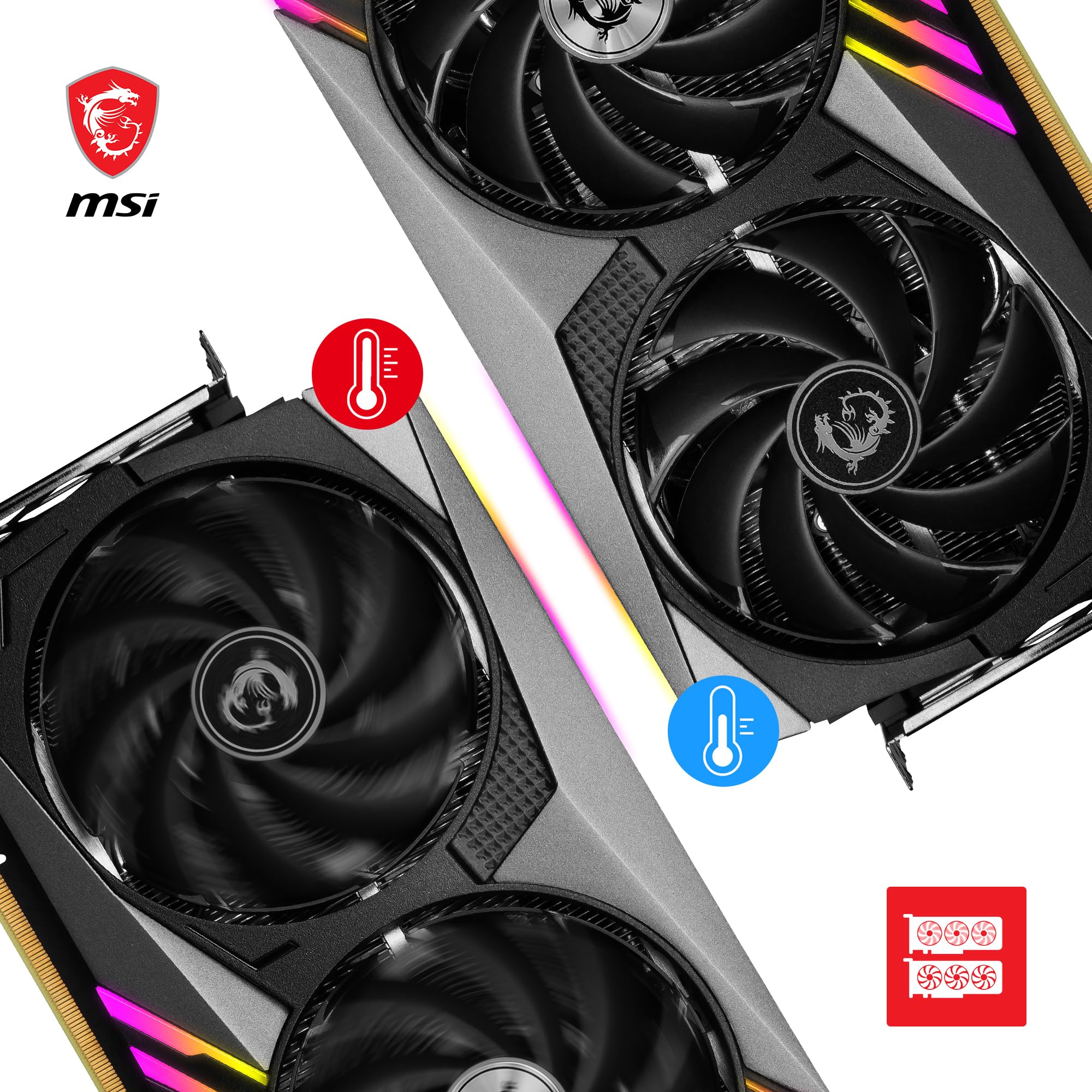 MSI GeForce RTX 4070 Ti GAMING X TRIO 12G Gaming Graphics Card - 12GB GDDR6X, 2760 MHz, PCI Express Gen 4, 192-bit, 3X DP v 1.4a, HDMI 2.1a (Supports 4K & 8K HDR)