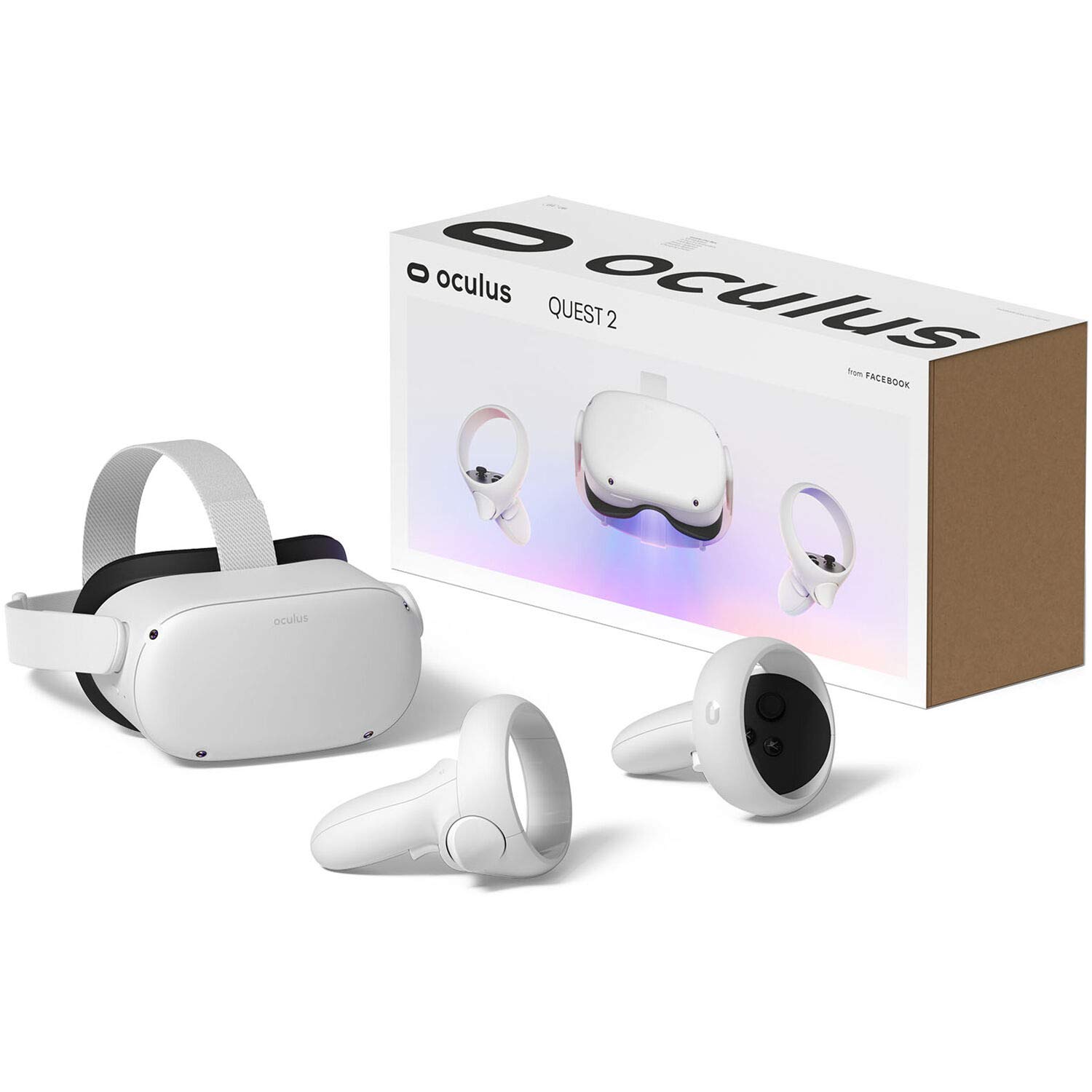 Oculus Newest Quest 2 VR 128GB Bundle for Family Christmas Holiday Entertainments, Advanced All-in-One Virtual Reality Gaming Headset β Silicone Mask Pad & Face Cover