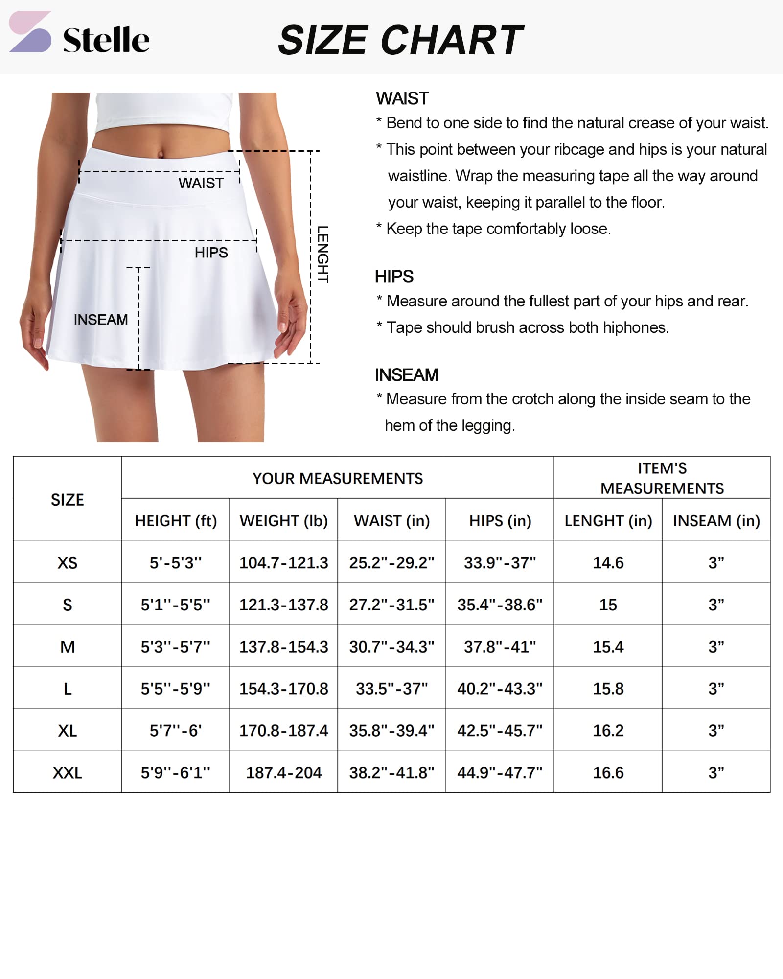 Stelle Women's High Waisted Pleated Tennis Skirts Golf Skorts with Inner Shorts for Athletic Running Workout Pickleball Black