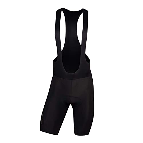 PEARL iZUMi Men's 10.5" Attack Cycling Bib Shorts, Breathable with Reflective Fabric, Black, Large