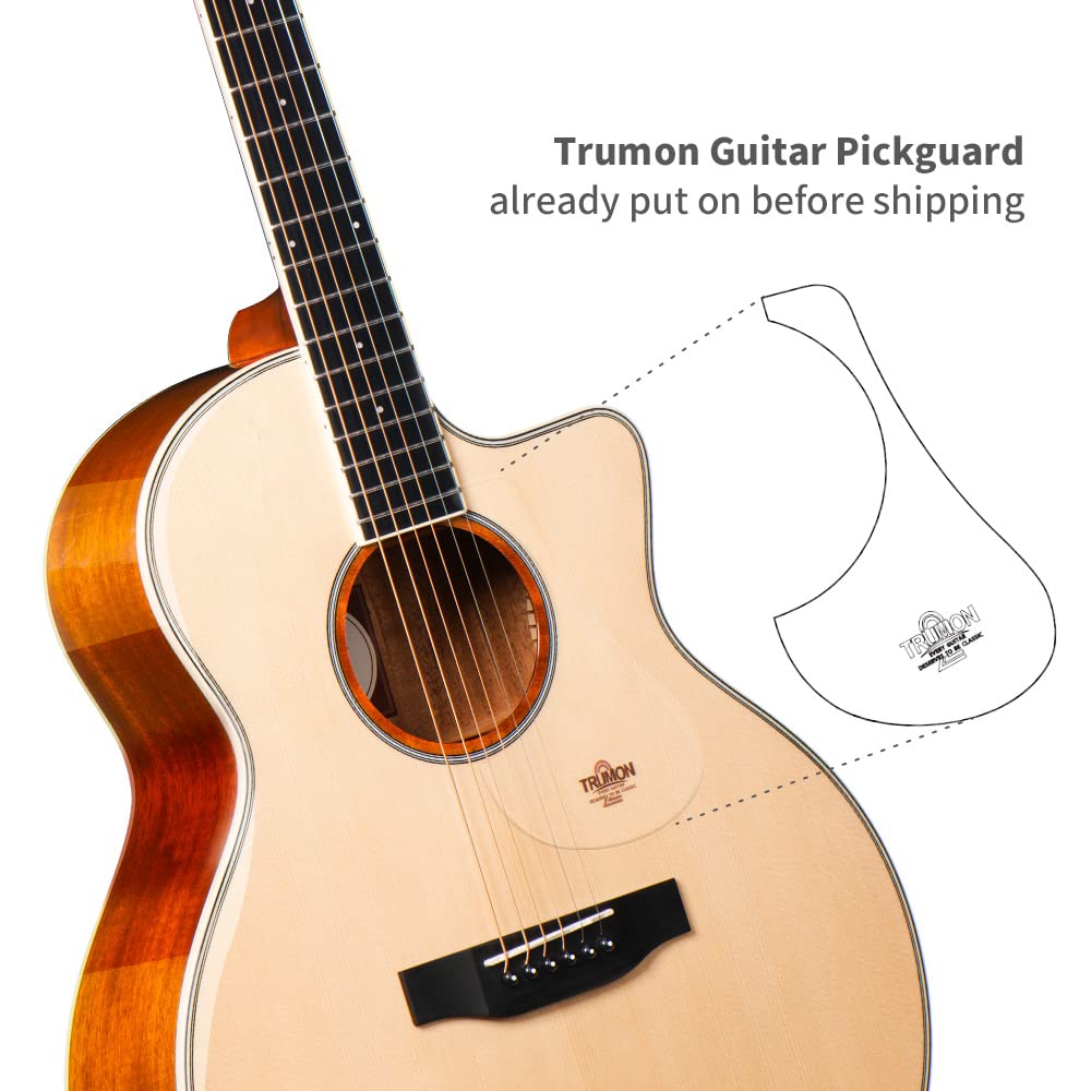 TRUMON Acoustic Dreadnought Guitar for Beginner Acoustic Guitar Guitarra Acustica Spruce Top 41" Full Size Starter Guitars Bundle with Gig Bag Accessories