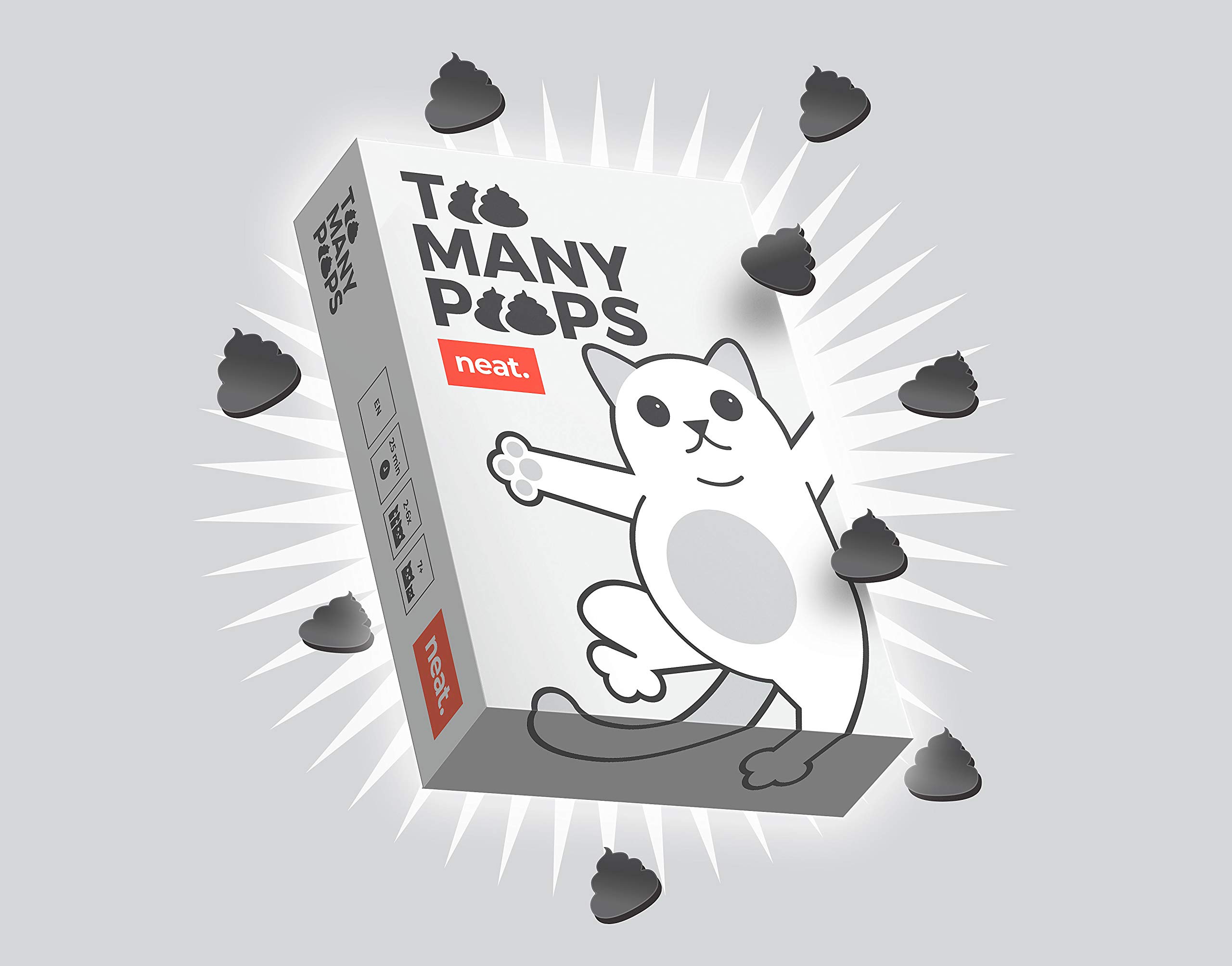 Neat Games Too Many Poops Family Strategy Boxed Board Game for Ages 12 & Up