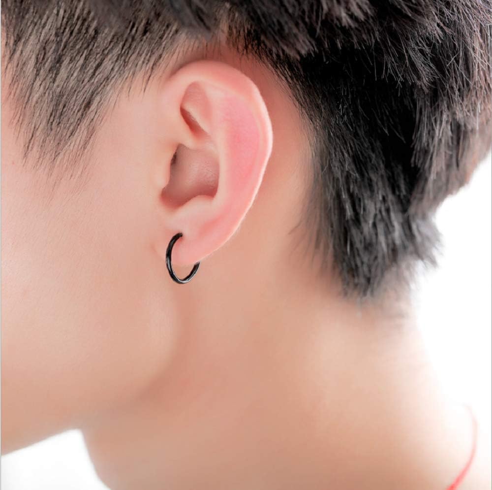 MAIHAO 2pcs Fake Spring Action Non Piercing Nose Septum Ear Cartilage Lips Ring Unisex2pcs Fake Spring Action Non Piercing Nose Septum Ear Cartilage Lips Ring Unisex