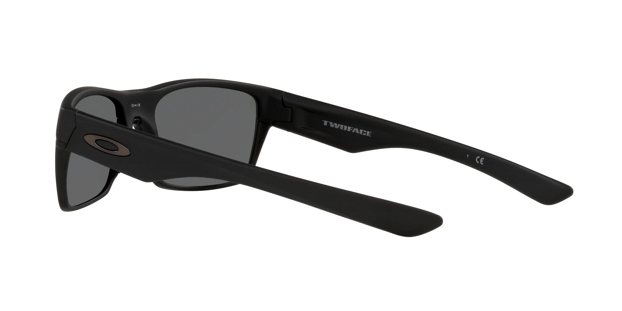 Oakley Men's OO9189 Twoface Square Sunglasses, Matte Black/Prizm Black Polarized, 60 mm