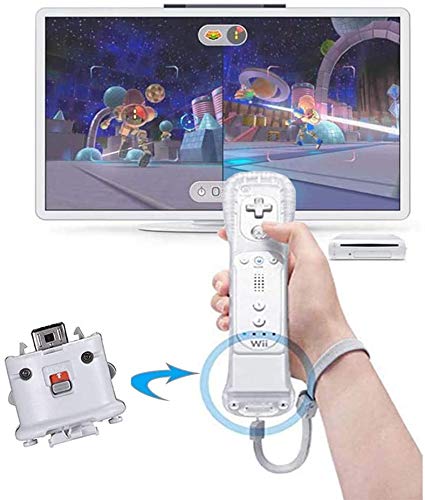NOPOINO Wii Motion Plus Adapter - Remote Motion Plus Sensor Accelerator Compatible with Wii Remote Controller (White 1 pcs)