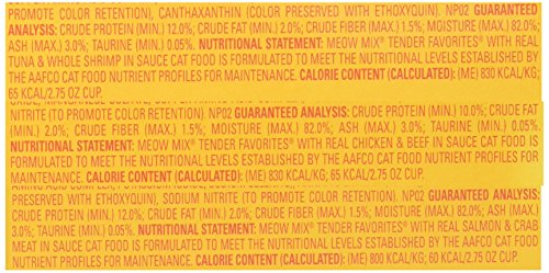 Meow Mix Cat Food Variety Pack - Classic Favorites - 2.75 Oz - 24 Pk