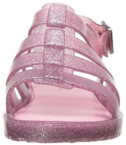 Mini Melissa Baby-Girl's Mini Flox Ballet Flat, Pink Candy Glitter, 5 M US Toddler