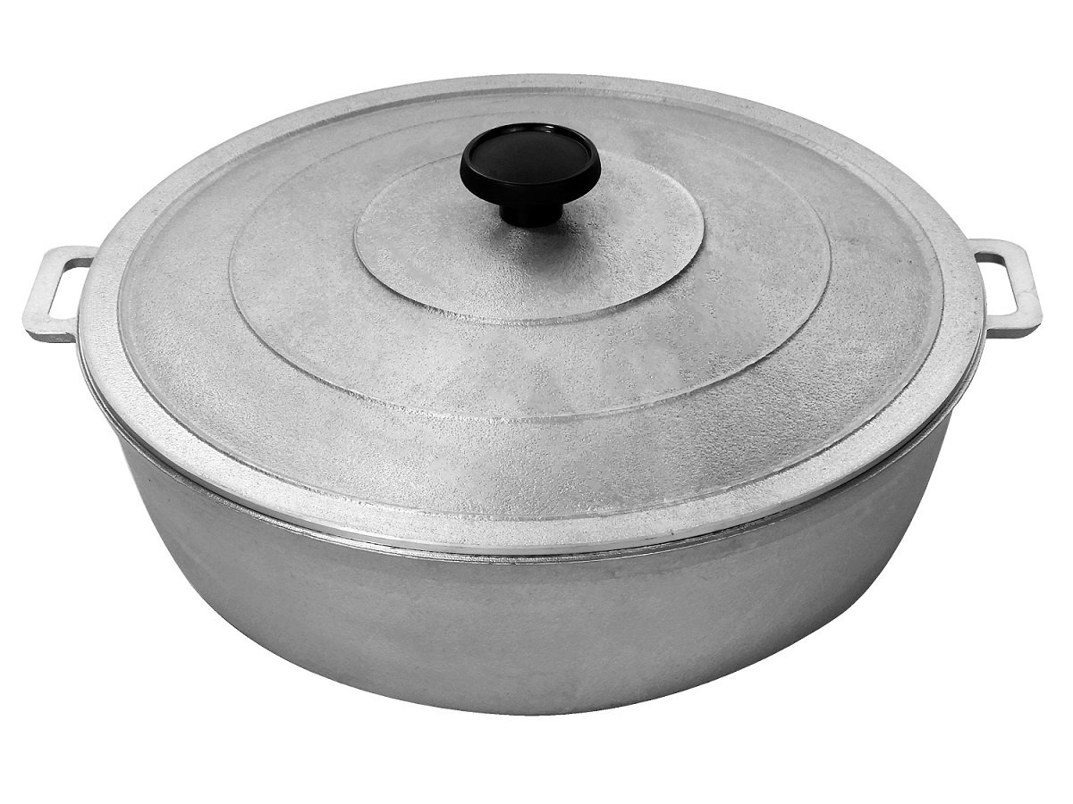 Uniware 9900 Super Quality Aluminum Caldero,Dutch Oven,4.3 QT,Silver (26cm (10-Inch))