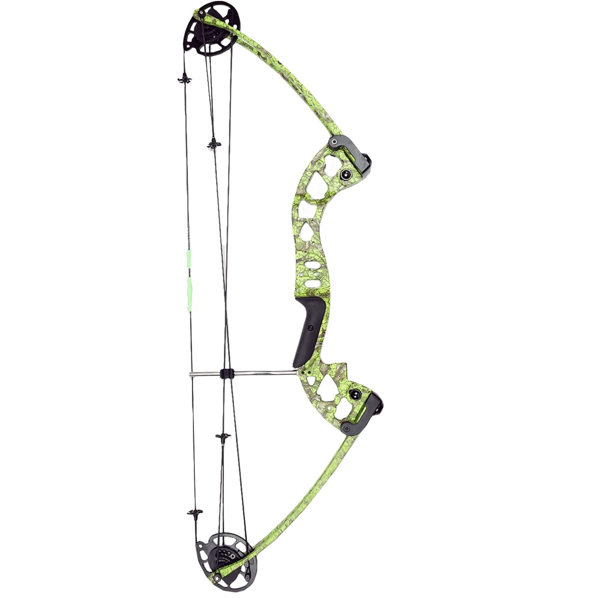 Muzzy Vice Bowfishing Bow, Adjustable Draw Weight: 30-60 pounds, Adjustable Draw Length: 24.5"-31", Net Weight: 3.8lbs, Axle to Axle: 30", Brace Height: 7.5", Let-Off: 75%, Left Hand Model