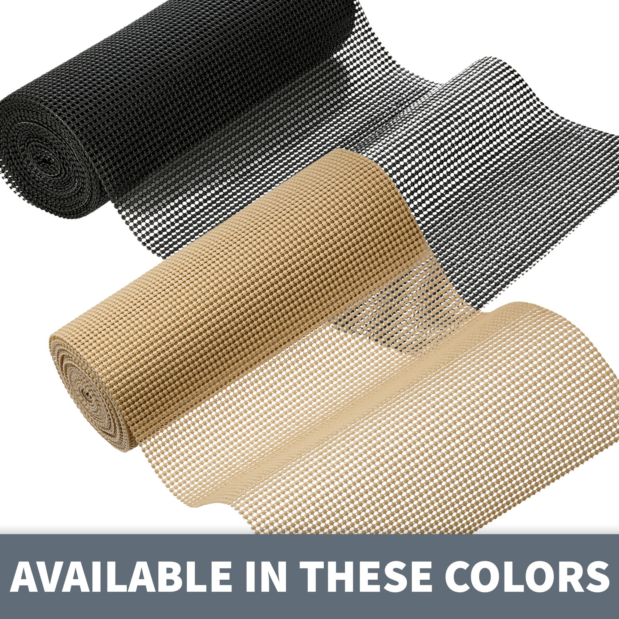 Sterline Shelf Liner Paper - Drawer Liner Papers Black - 12 in x 20 ft, Cut-to-Size, Non-Adhesive, Durable, Non-Slip Mat, Easy Install, Strong Grip - Kitchen Cabinet Liners, Black Shelf Paper Liner