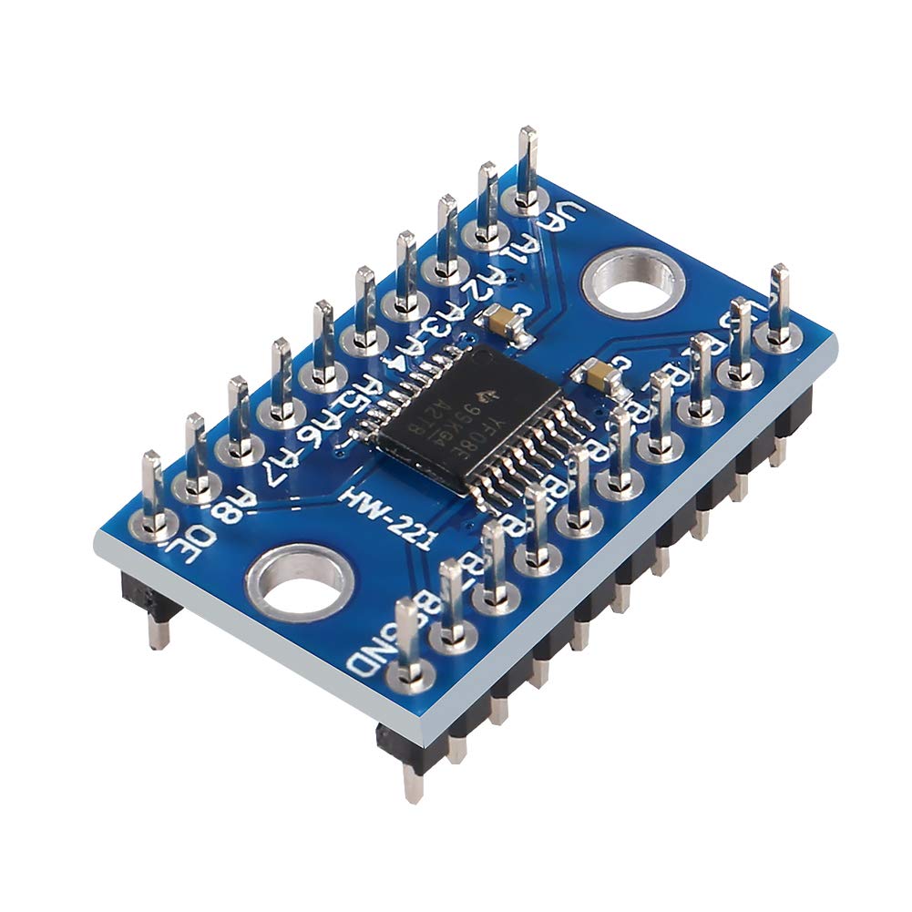 MELIFE 4Pcs TXS0108E 8 Channel Logic Level Converter Bi-Directional High Speed Full Duplex 8 Way Shifter 5V to 3.3V