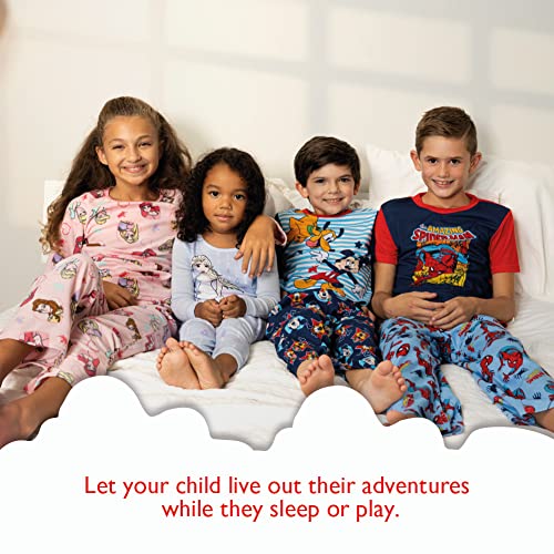 Marvel Girls' Black Panther: Wakanda Forever 2-Piece Snug-Fit Cotton Pajama Set, WAKANDA FOREVER, 4T