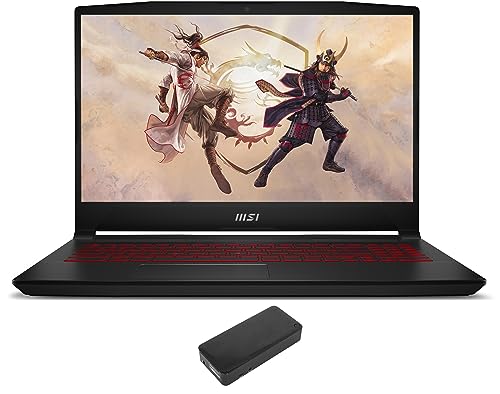 MSI Katana GF66 Gaming Laptop (Intel i7-12700H 14-Core, 32GB RAM, 2x2TB PCIe SSD RAID 0 (4TB), GeForce RTX 3060, 15.6" 144 Hz Full HD (1920x1080), WiFi, Bluetooth, Win 11 Pro) with USB-C Dock
