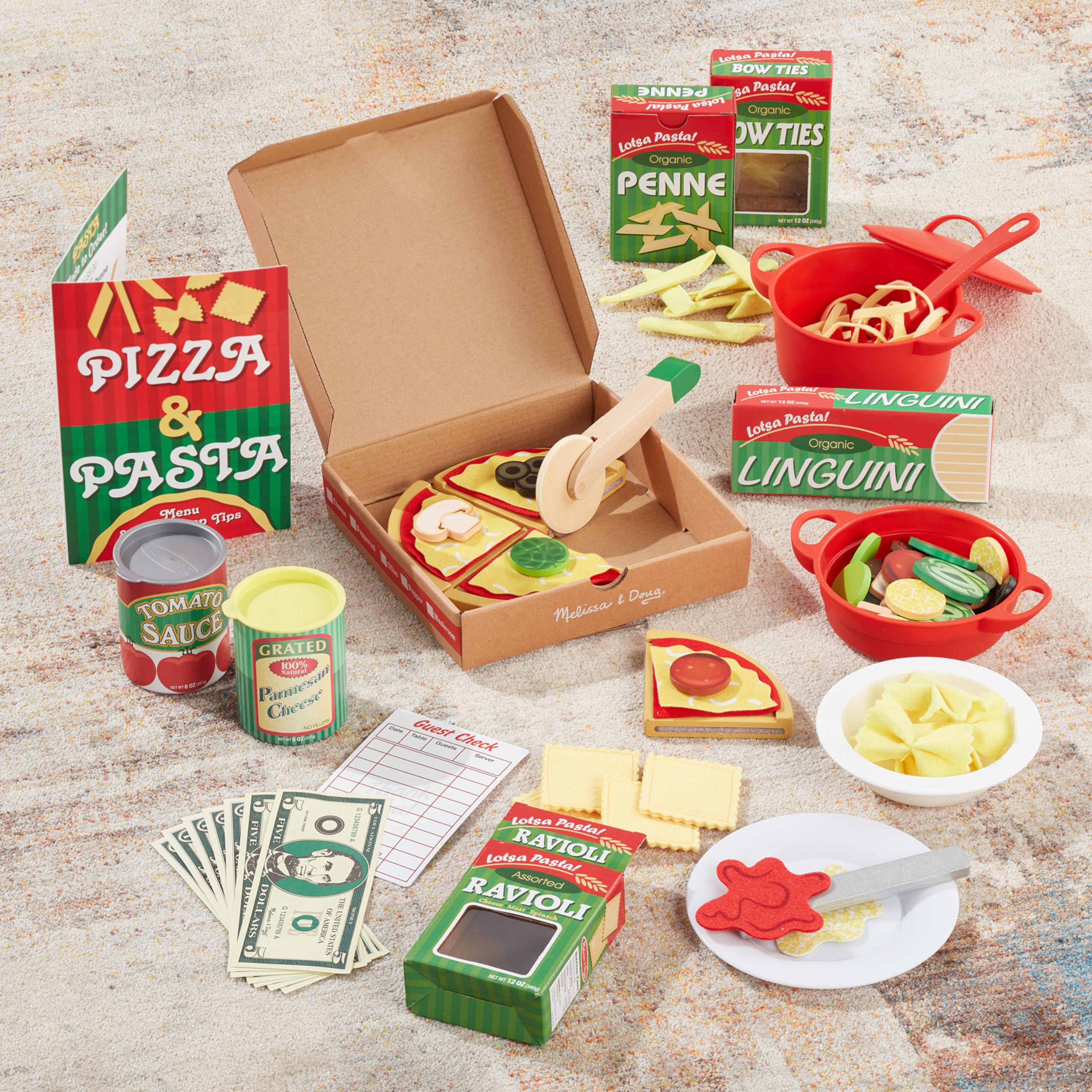 Melissa & Doug Deluxe Pizza & Pasta Play Set