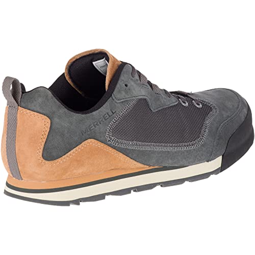 Merrell Men's Burnt Rock Travel Suede Hiking Shoe, Granite, 12 M US