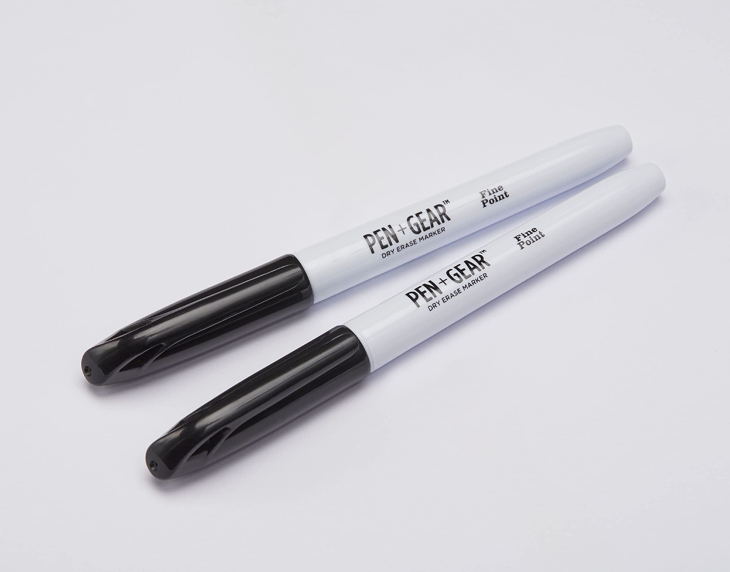 Pen and Gear Dry Erase Markers Fine Tip Black 2-pack
