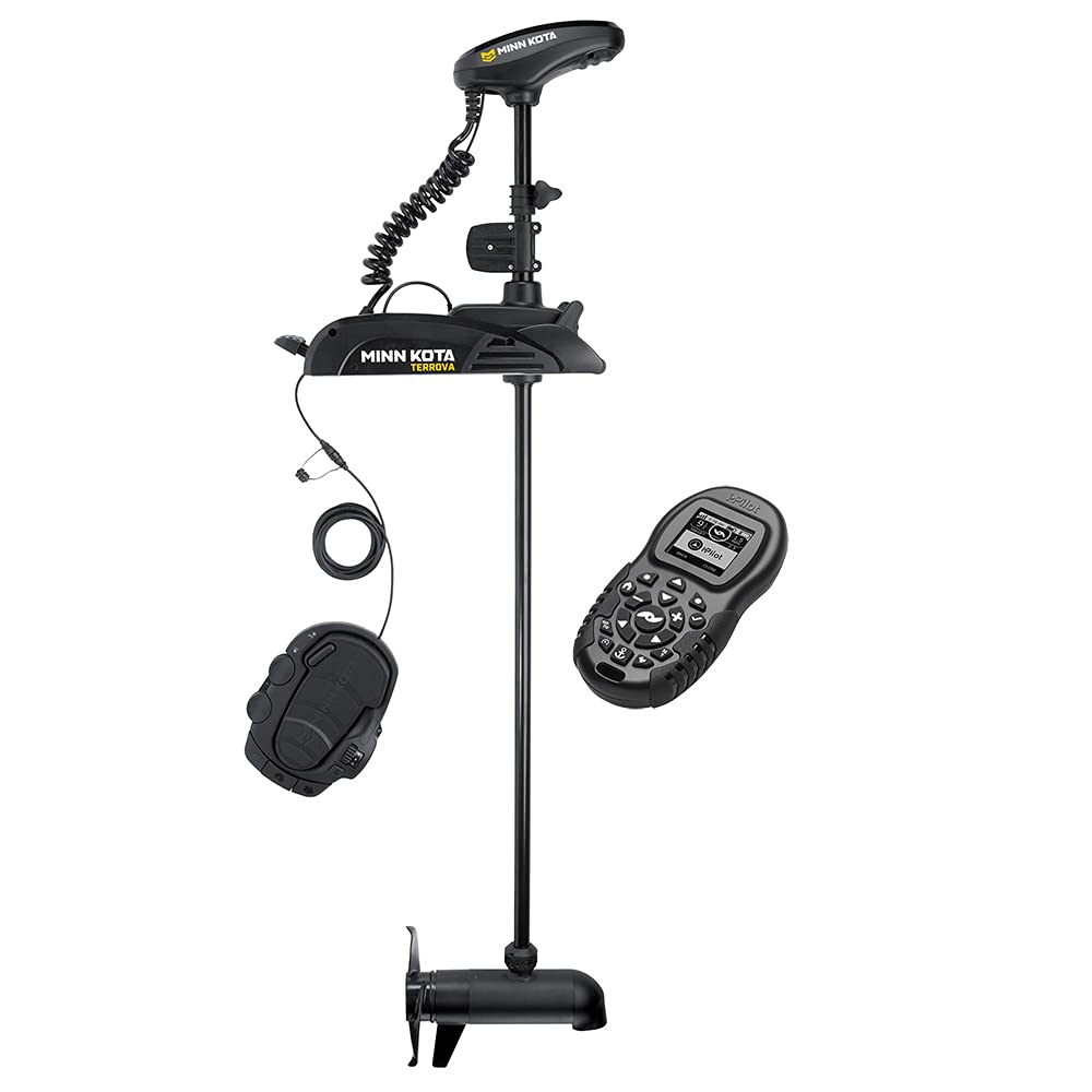 Minn Kota 1358894 Terrova Freshwater Electric-steer Bow-Mount Trolling Motor with Universal Sonar 2 & i-Pilot GPS, 80 lbs Thrust, 60" Shaft