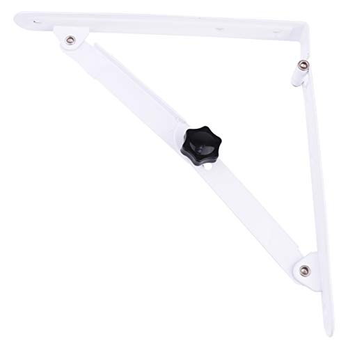YARNOW Solar Panel Mount 2Pcs Solar Panel Bracket Foldable Solar Panel Mounting Racks 0-90 Degrees Solar Panel Support for Home Farm Office Store (Silver White) Solar Panel Mounting Brackets
