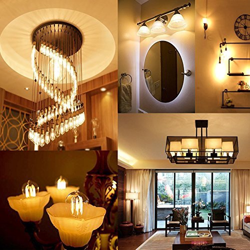 NOTOC LED Edison Bulb,Antique 40W Vintage Edison Bulb,E26 Light Bulb Dimmable Led Bulb 450 Lumens 2700K Warm White,Pack of 3
