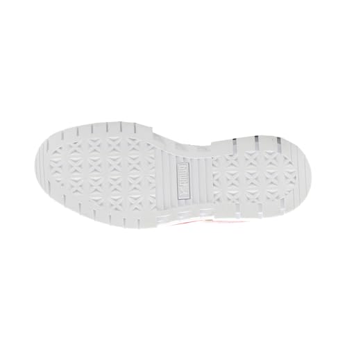 PUMA Mayze Glitz (Big Kid) Puma White/Persian Red/Puma Team Gold 5.5 Big Kid M